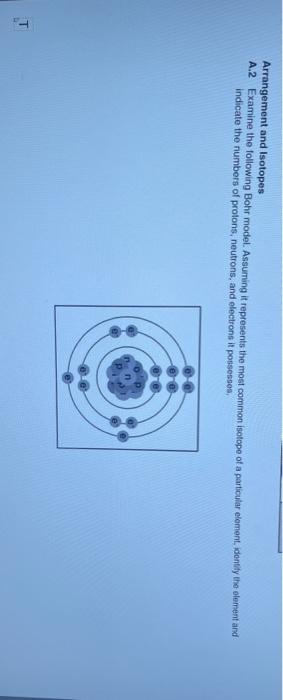 Solved Fa Arrangement and Isotopes A.2 Examine the following | Chegg.com