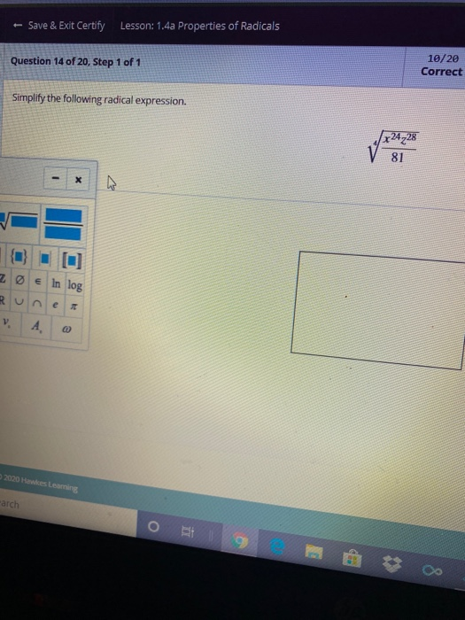 Solved Save & Exit Certify Lesson: 1.4a Properties of | Chegg.com