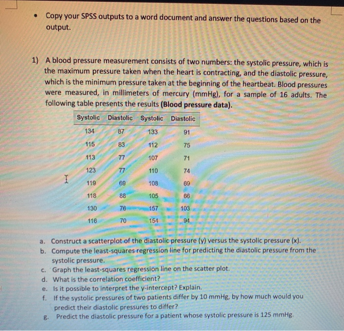 Solved • Copy your SPSS outputs to a word document and | Chegg.com