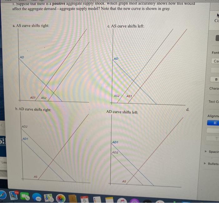 Solved 1. Suppose that there is a positive aggregate supply | Chegg.com Solved 1. Suppose that there is a positive aggregate supply | Chegg.com