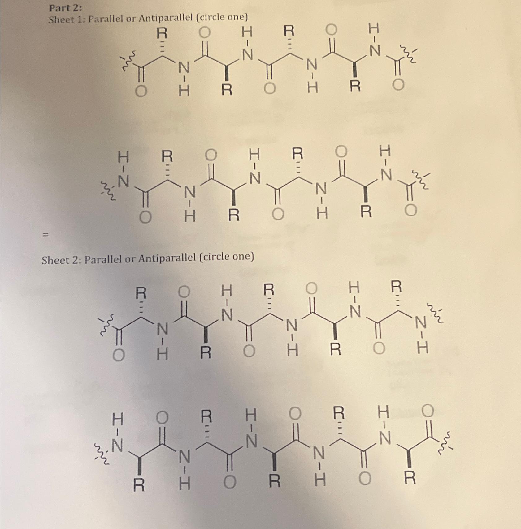 Solved Part 2:Sheet 1: PaSheet 2: Parallel or Antiparallel | Chegg.com