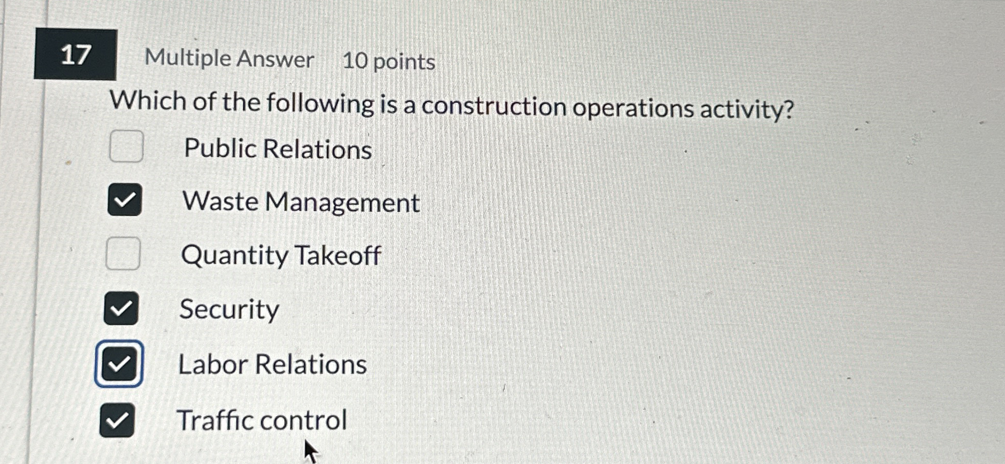 Solved 17Multiple Answer 10 ﻿pointsWhich of the following is | Chegg.com