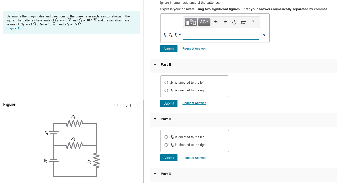 Solved Ignore internal resistance of the batteries.Express | Chegg.com