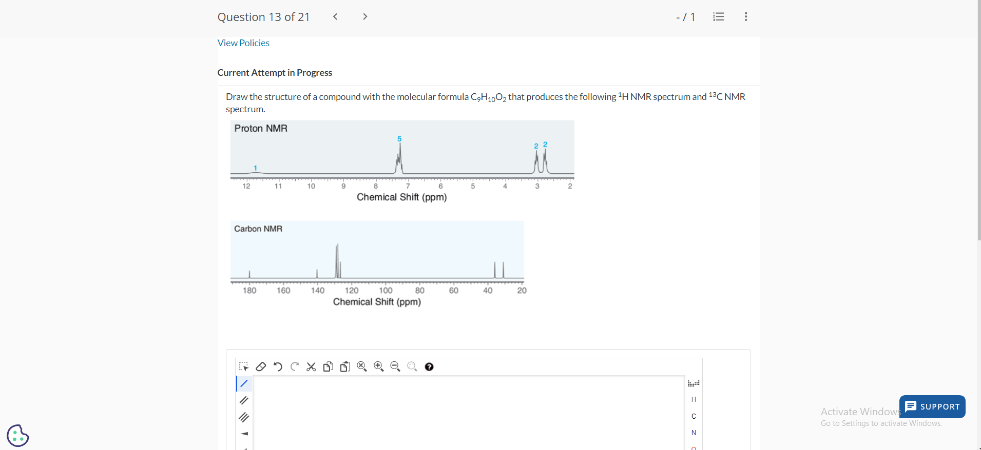 Solved Draw The Structure Of A Compound With Molecular