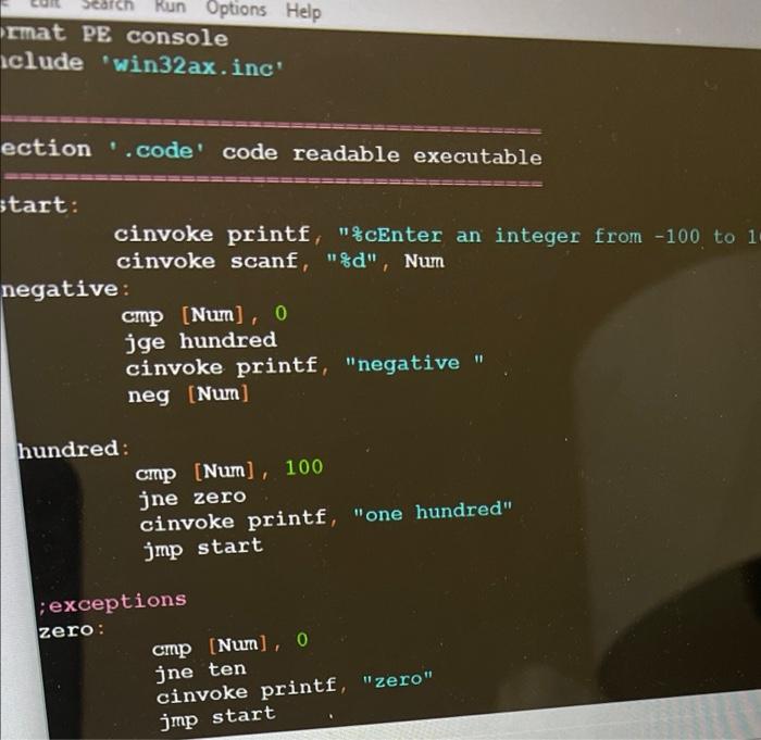 Solved Using The Fasm Write An X86 Assembly Program 1620