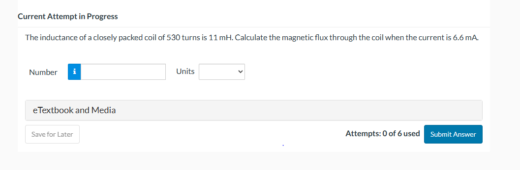 Solved Current Attempt in ProgressThe inductance of a | Chegg.com