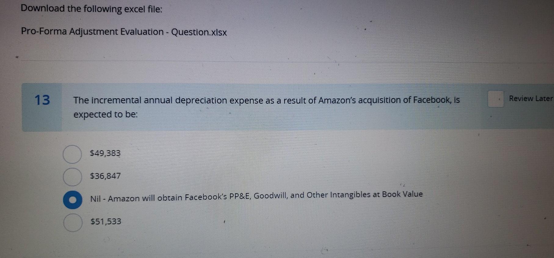 Solved Download the following excel file: Pro-Forma | Chegg.com