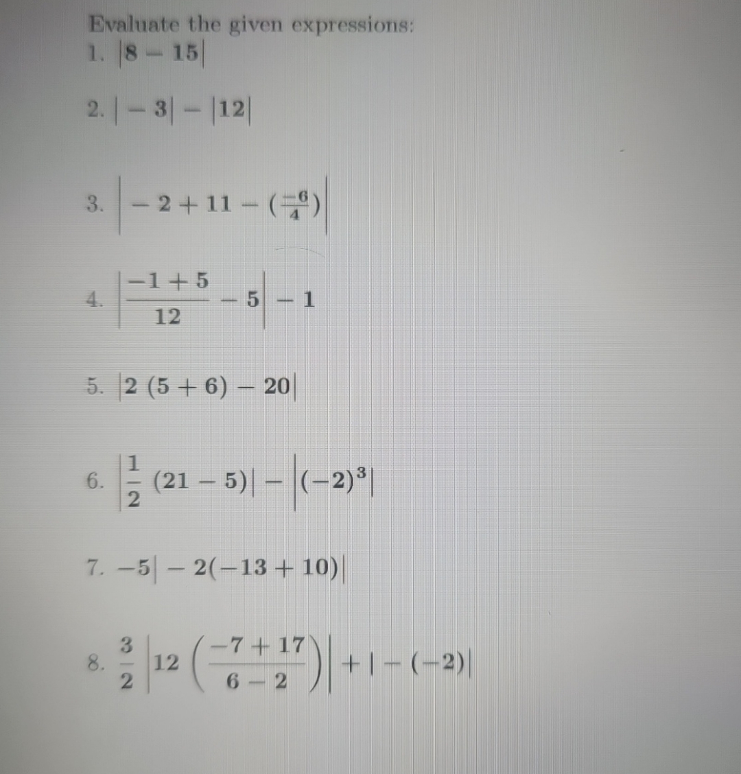 Evaluate the given | Chegg.com