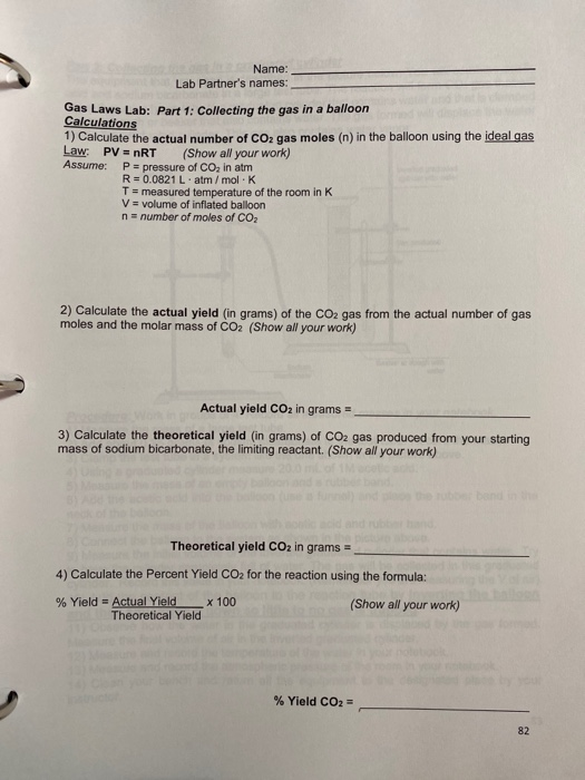 Solved Name: Lab Partner's names: Gas Laws Lab: Part 1: | Chegg.com