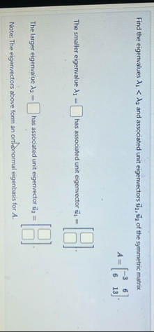 Solved Find the eigenvalues λ1