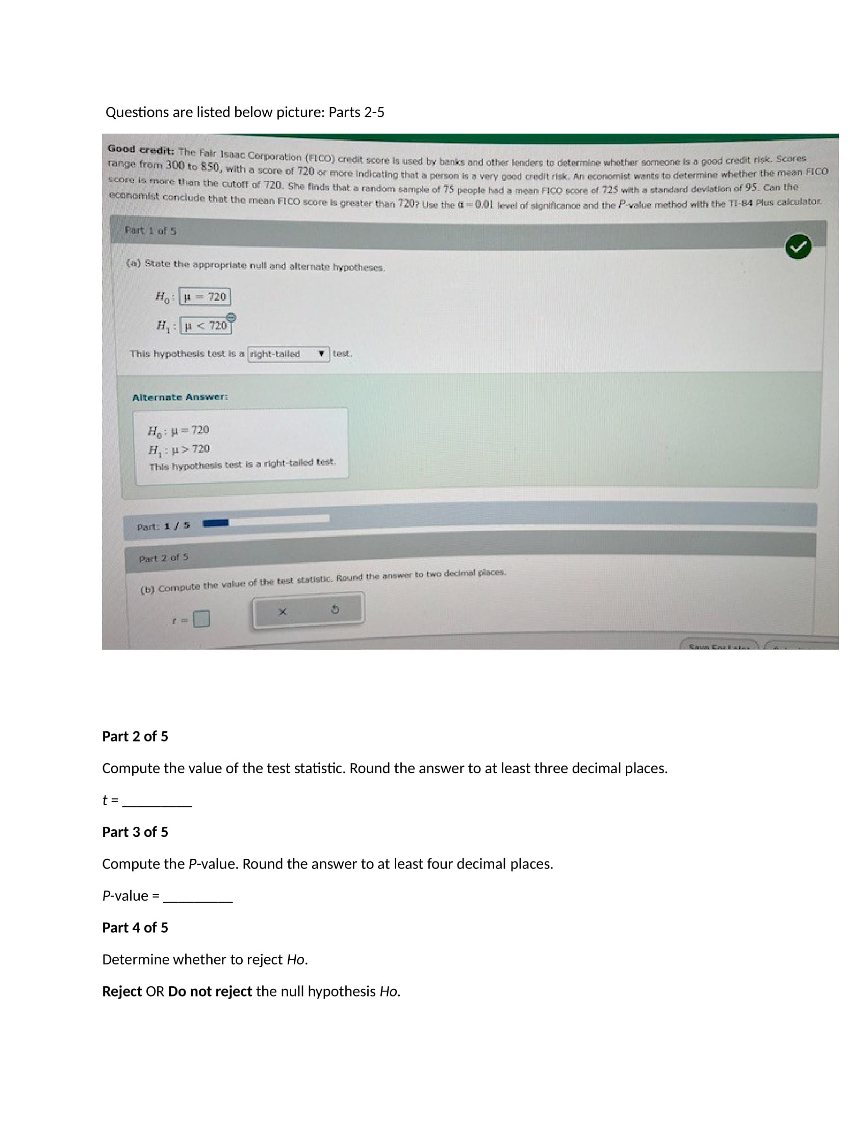 Solved Questions are listed below picture: Parts 2-5Good | Chegg.com