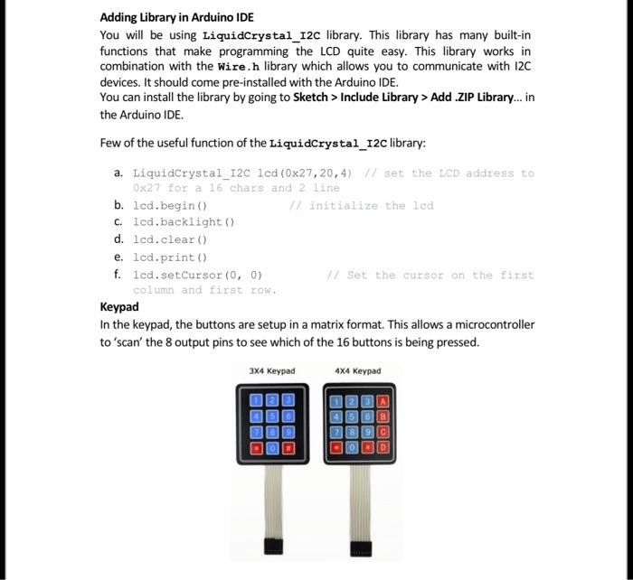 Solved Adding Library In Arduino Ide You Will Be Using 8669