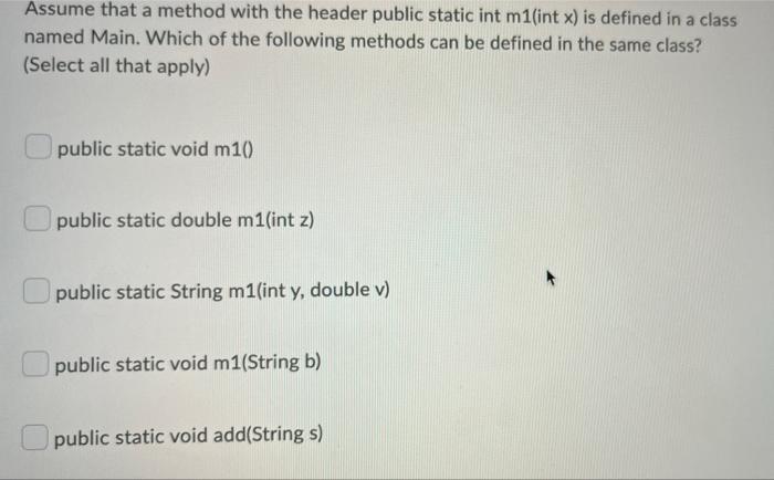 Solved The reference this is accessible in instance methods | Chegg.com