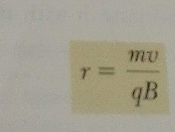Solved r=qBmv | Chegg.com