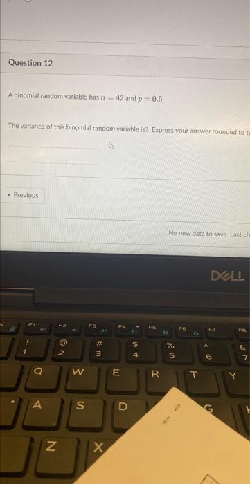 Solved A binomial random variable has n=42 and p=0.5 The | Chegg.com