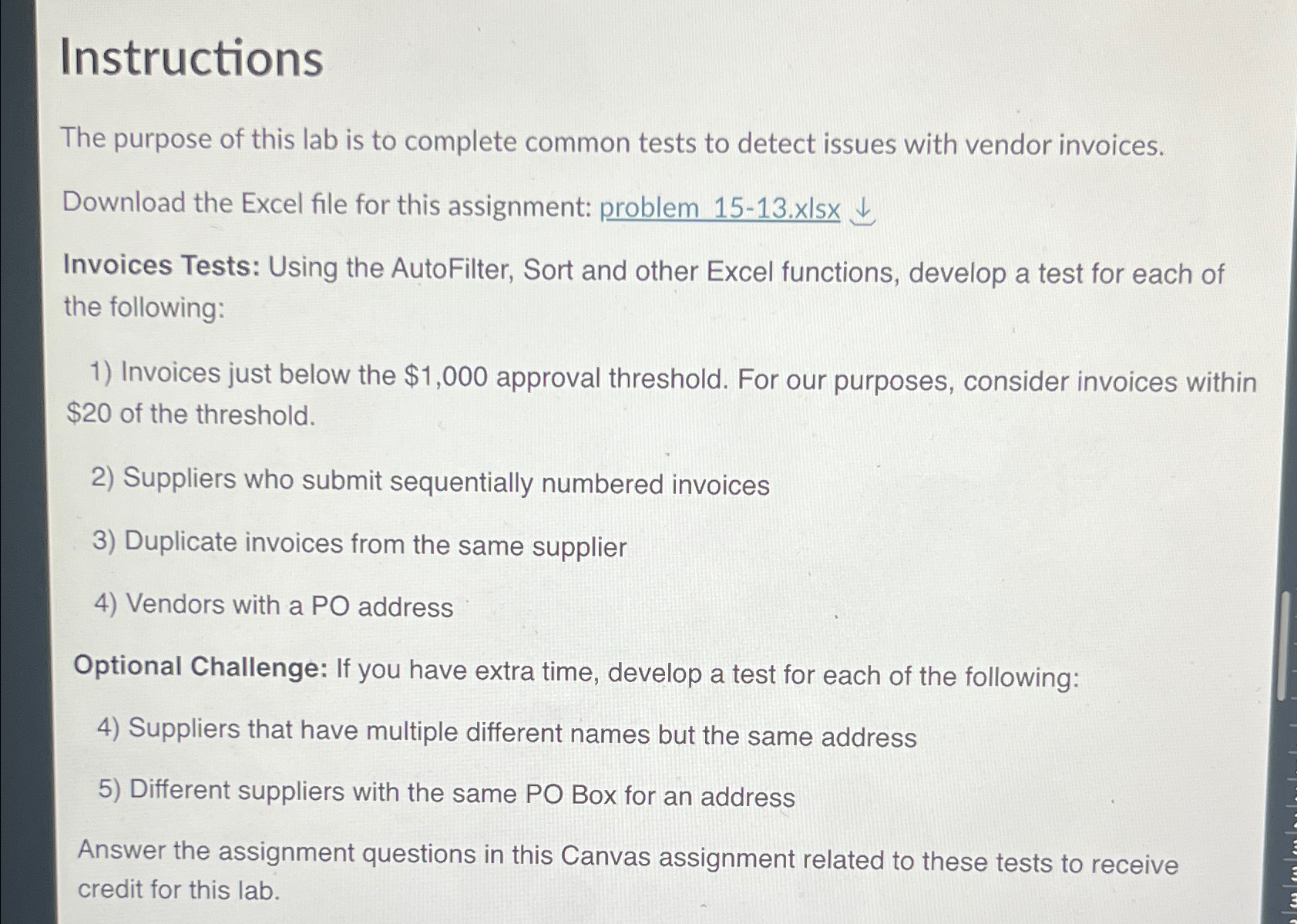 Solved InstructionsThe purpose of this lab is to complete | Chegg.com