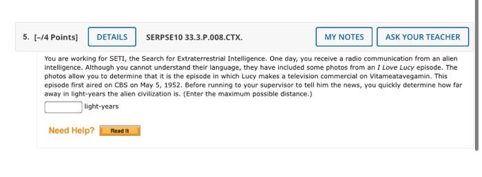 Solved 5. [-14 Points) DETAILS SERPSE 10 33.3.P.008.CTX. MY | Chegg.com Solved 5. [-14 Points) DETAILS SERPSE 10 33.3.P.008.CTX. MY | Chegg.com