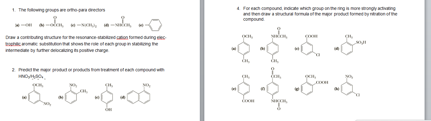 Solved 1. ﻿Draw a contributing structure for the | Chegg.com