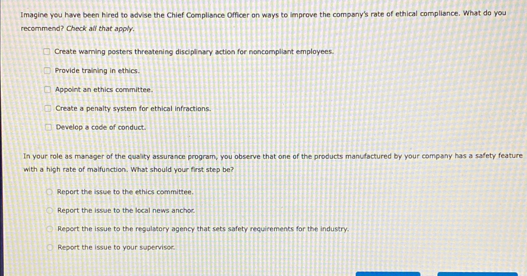 Solved Imagine you have been hired to advise the Chief | Chegg.com