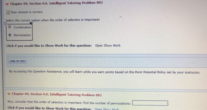 Solved Chapter 04, Section 4.6, Intelligent Tutoring Problem | Chegg.com