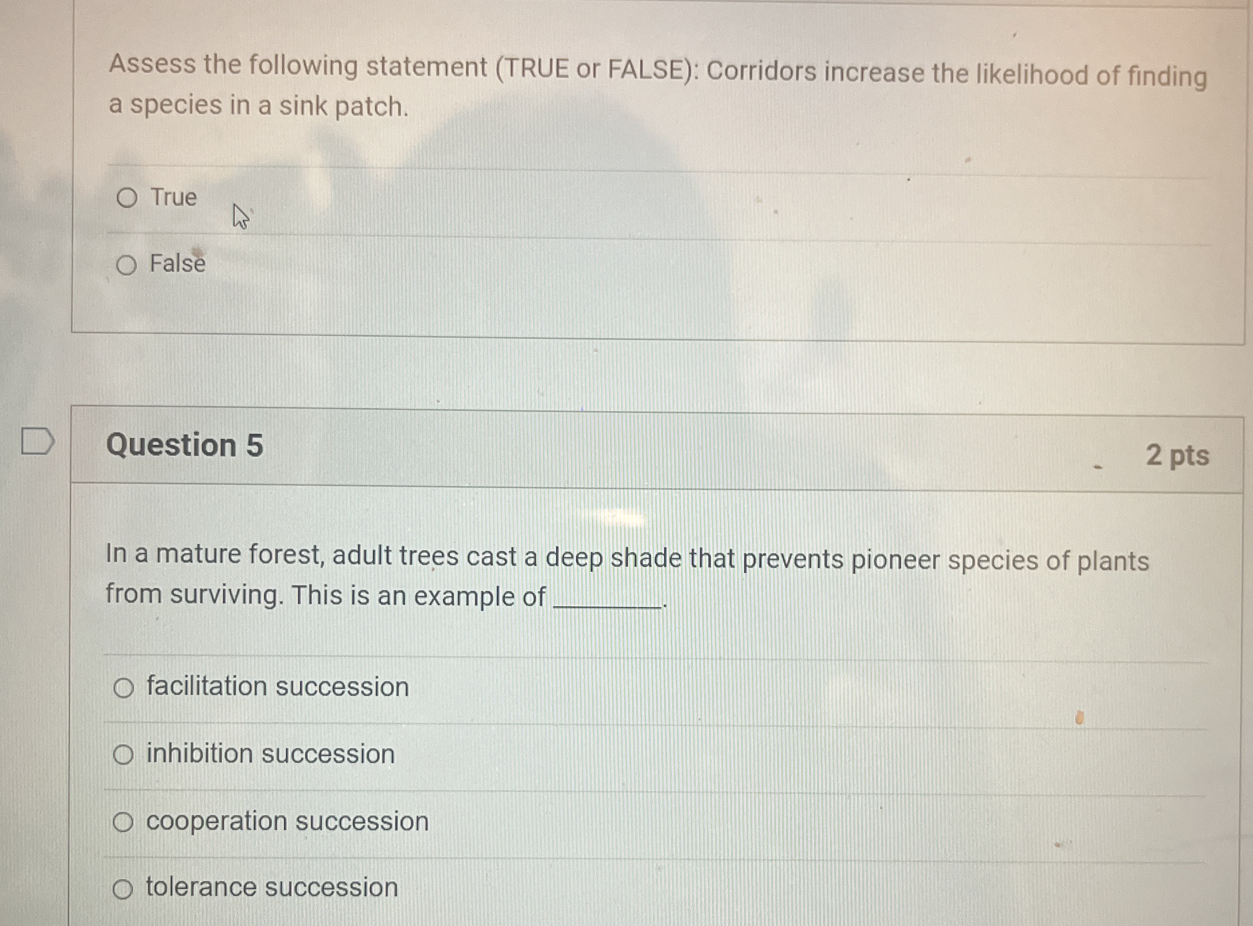 Solved Assess the following statement (TRUE or FALSE): | Chegg.com