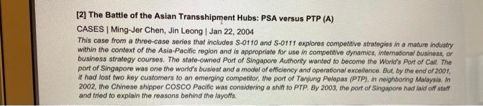 Case Study Group Presentation Each group will be | Chegg.com