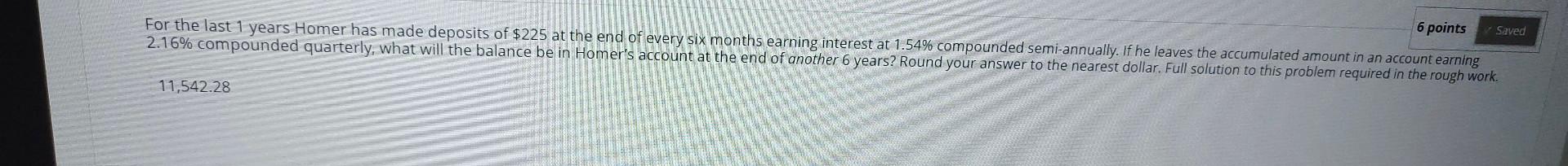 Solved 11,542.28 | Chegg.com