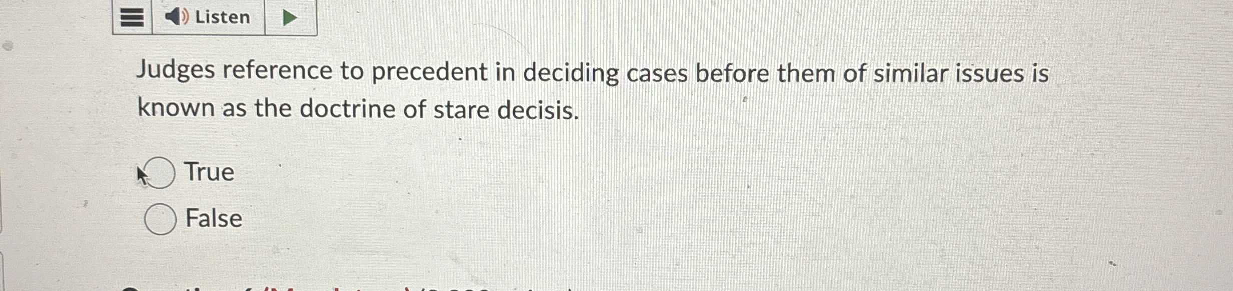 Solved Judges reference to precedent in deciding cases | Chegg.com