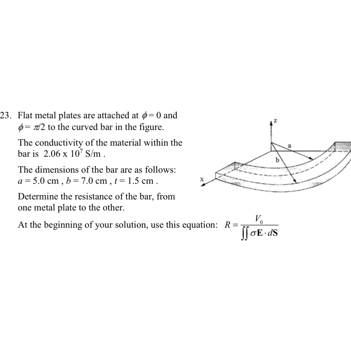 Solved Please use the equation towards the bottom of the | Chegg.com