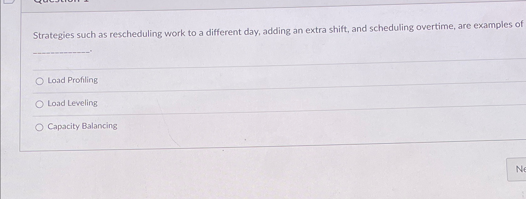 Solved Strategies such as rescheduling work to a different | Chegg.com