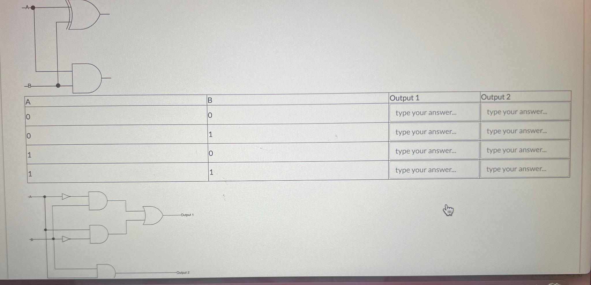 Solved Fill in the truth tables (for BOTH diagrams) ﻿then | Chegg.com