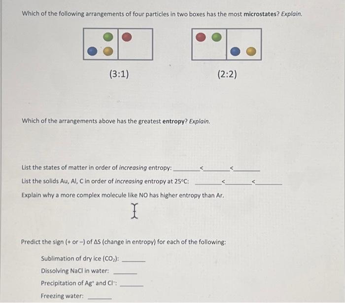 Solved Which of the following arrangements of four particles | Chegg.com