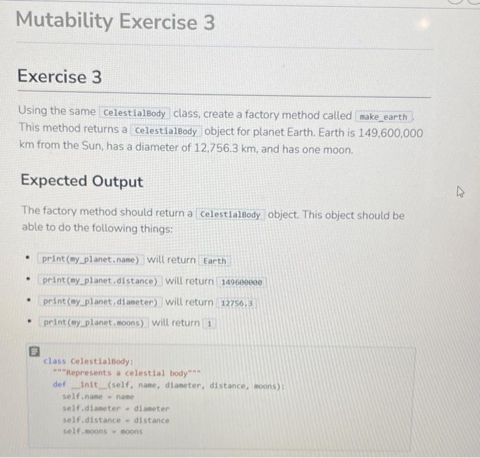 Solved Using the same class, create a factory method called | Chegg.com