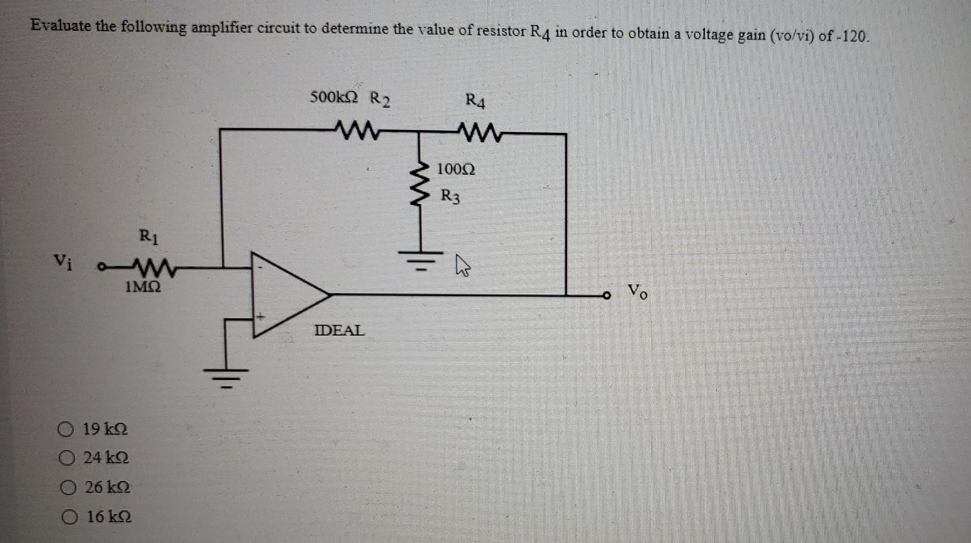 Solved Evaluate the following amplifier circuit to determine | Chegg.com