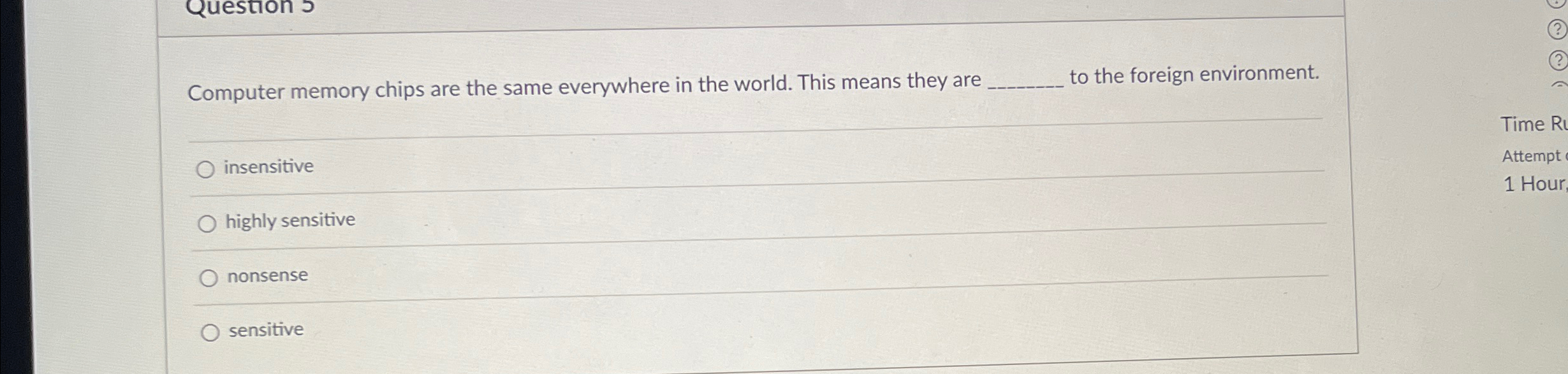 Solved Computer memory chips are the same everywhere in the | Chegg.com