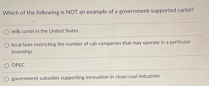 Solved Which of the following is NOT an example of a | Chegg.com