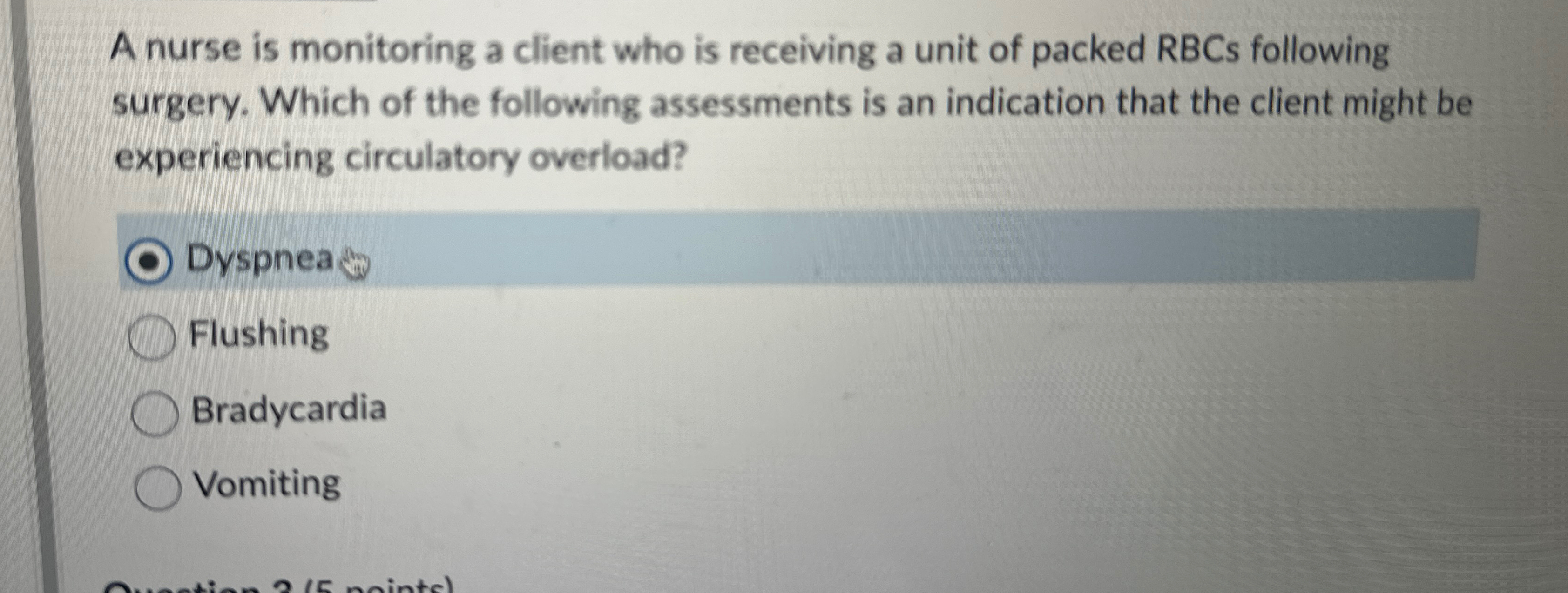 Solved A nurse is monitoring a client who is receiving a | Chegg.com
