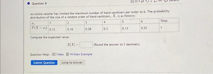 Solved An online retailer has timited the maximum number of | Chegg.com