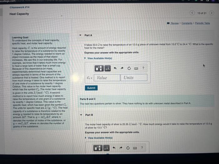 Solved - pert twerte 8 and 4 Part C + Fet B What is the | Chegg.com