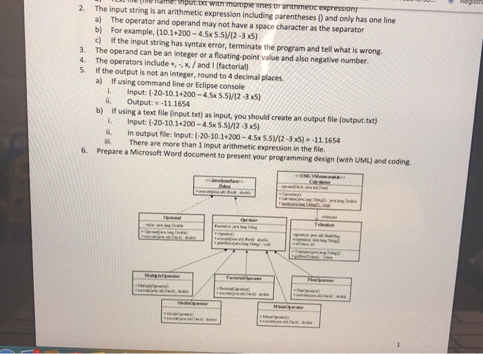 Solved You must follow the UML below as the basis to create | Chegg.com