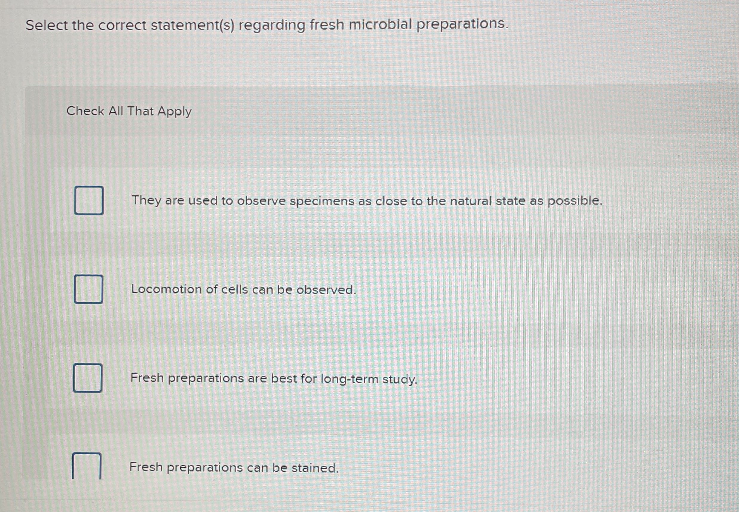 Solved Select the correct statement(s) ﻿regarding fresh | Chegg.com