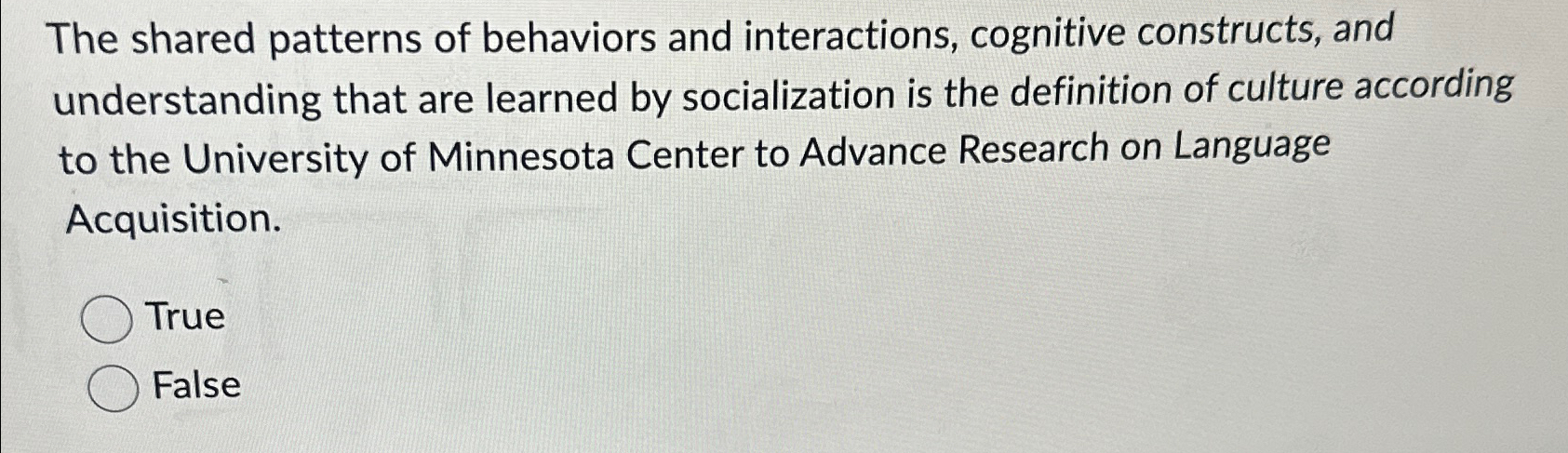 Solved The shared patterns of behaviors and interactions, | Chegg.com