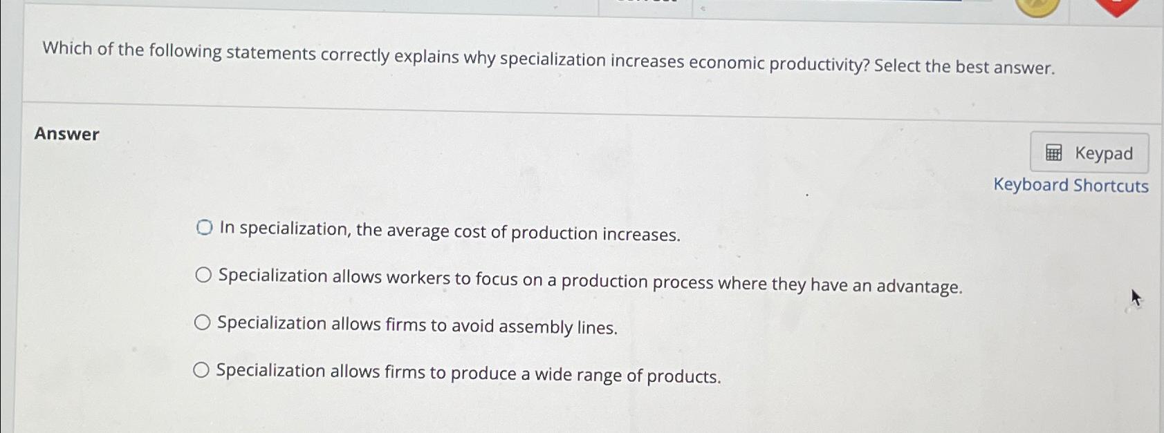 Solved Which of the following statements correctly explains | Chegg.com