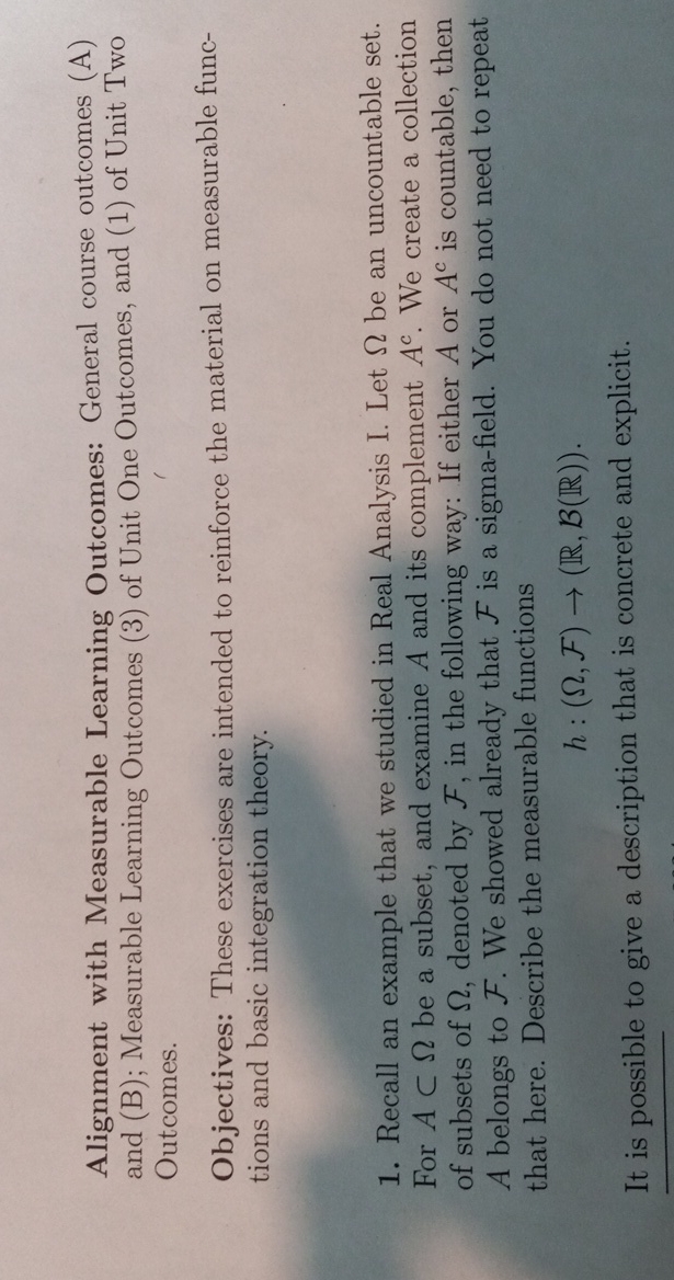 Solved Alignment with Measurable Learning Outcomes: General | Chegg.com