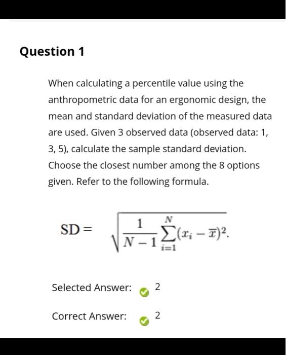 Solved When calculating a percentile value using the | Chegg.com