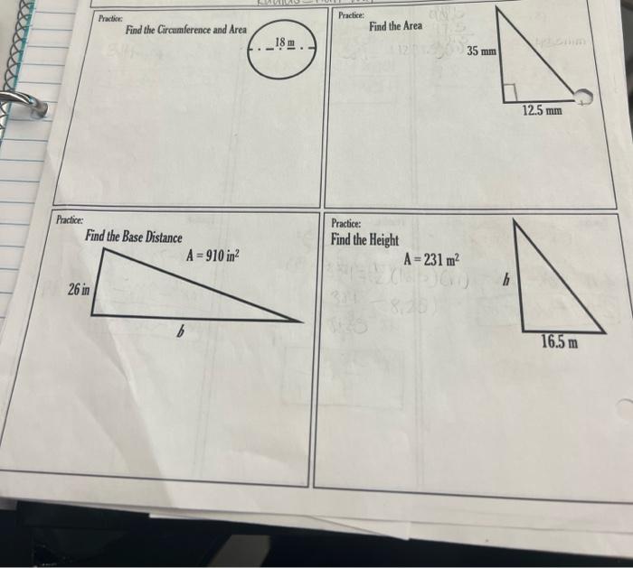 Solved Practice: Find the Base Distance Practice: Find the | Chegg.com