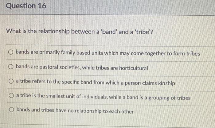 Solved Question 15 The potentially divisive (dividing) force | Chegg.com