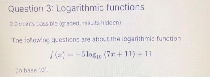 Solved 2.0 points possible (graded, results hidden) The | Chegg.com