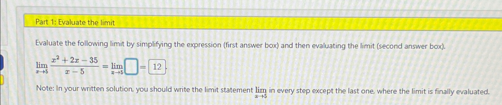 Solved Part 1: Evaluate the limitEvaluate the following | Chegg.com Solved Part 1: Evaluate the limitEvaluate the following | Chegg.com