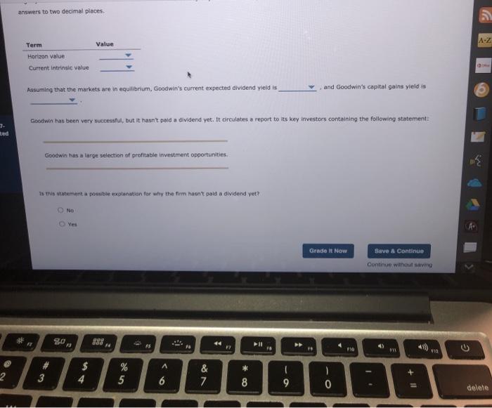 Solved Ch 09: Assignment - Stocks and Their Valuation X 9. | Chegg.com